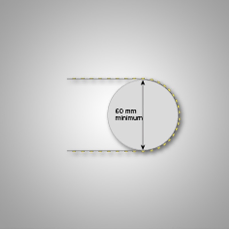 FlexStrip HE 1200 24V 144LED PCB IP20 - 5m/roll